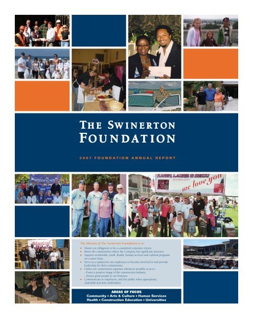 The Swinerton Foundation - Swinerton Portal - Swinerton Builders