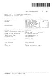 Sample of Cargo Clearance Permit (CCP) - Singapore Customs