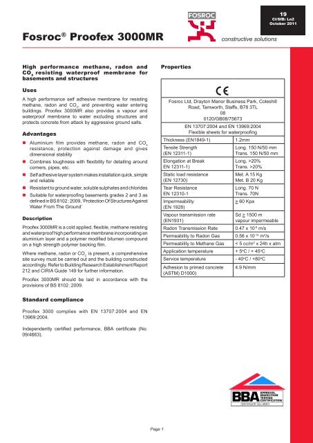 FosrocÂ® Proofex 3000MR - EPMS Supplies
