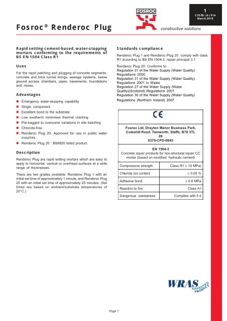 Renderoc Plug 0310.pmd - EPMS Supplies