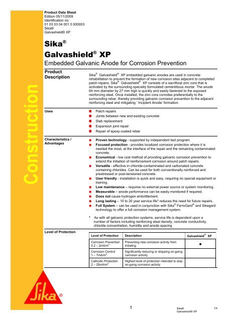 Sika Galvashield XP DRAFT - EPMS Supplies