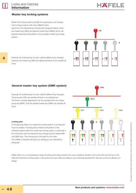 Electronic locking system - Hafele
