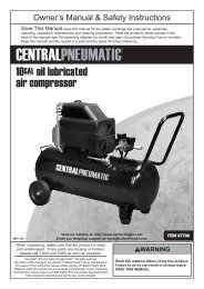 145 Psi 5 HP Twin Cylinder Air ComPressor PumP - Harbor Freight ...