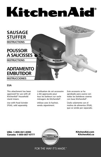 Sausage Stuffer Attachment - KitchenAid