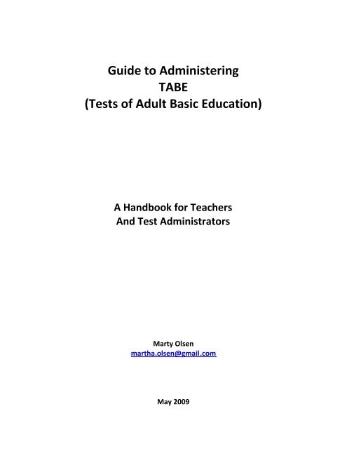 Test Of Adult Basic Education