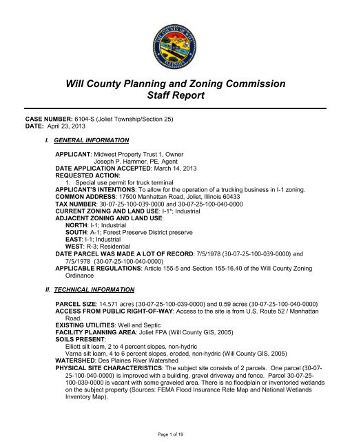 6104-S Final Report.pdf - Will County Land Use