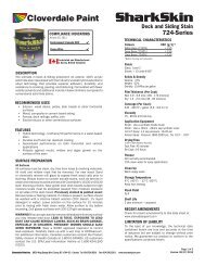 View Technical Data Sheet (PDF) 20-0005 - Cloverdale Paint