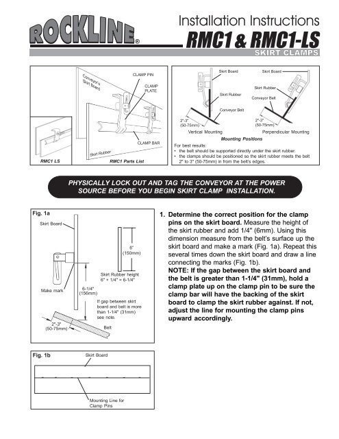 1970 Rockline RMC1 Install Instr.pmd - Flexco