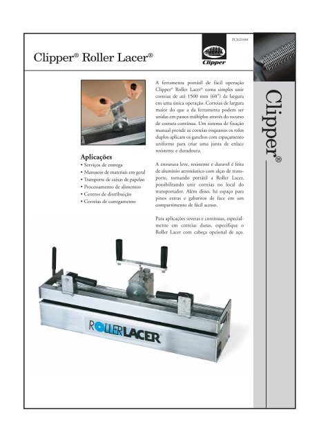 ClipperÂ® Roller Lacer - Flexco