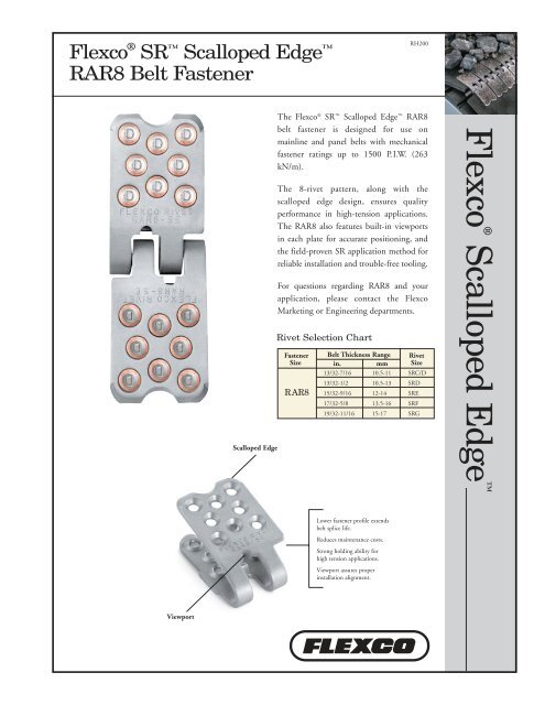 Flexco Scalloped Edge