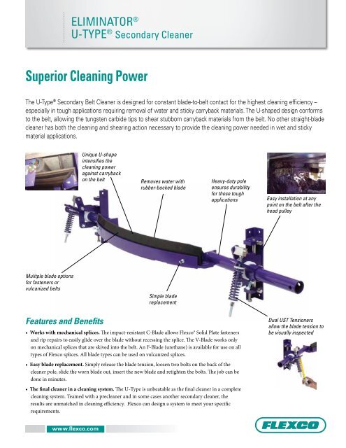 Eliminator U-type - Flexco