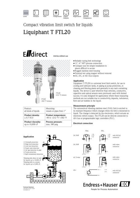 Liquiphant T FTL20 1 - Endress+Hauser