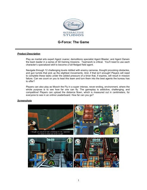 G-Force - Disney Games