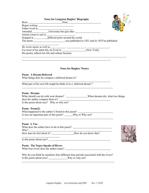 Langston Hughes Biography Langston Hughes | PPT