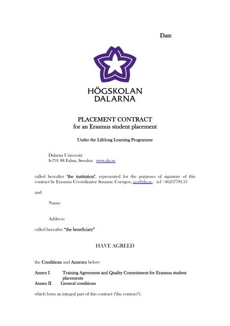 Erasmus Student Placement