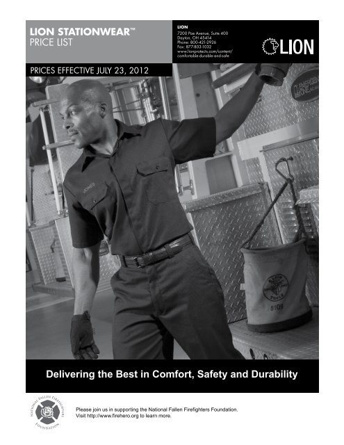 Delivering the Best in Comfort, Safety and Durability - Lion Apparel