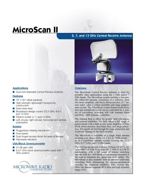 Microwave Radio, MicroScan II (0,27 MB)