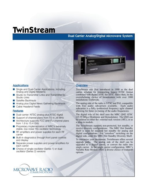Microwave Radio, TwinStream (0,38 MB)