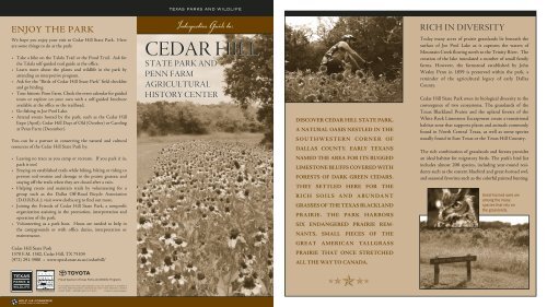 Cedar Hill State Parks and Penn Farm Agricultural History Center