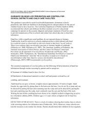 Sample letter- for' parents with child with head lice. School Letterhead