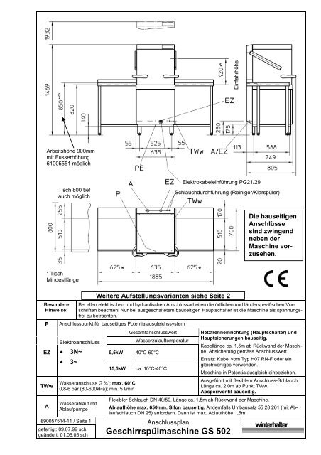 Anschlussplan GS 502