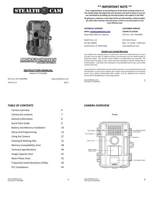 Stealth Cam Archer's Choice - Trail Camera