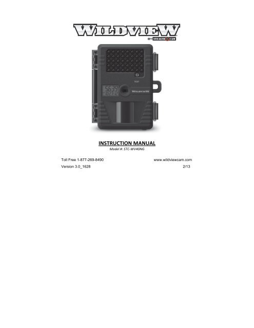 Wildview TK-40 Owner's Manual - Trail Camera