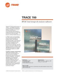 TRACE 700 Load Design - Trane
