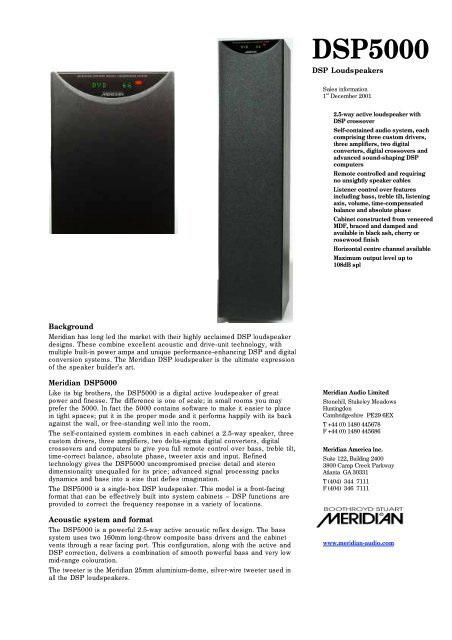 DSP5000 - Meridian Audio