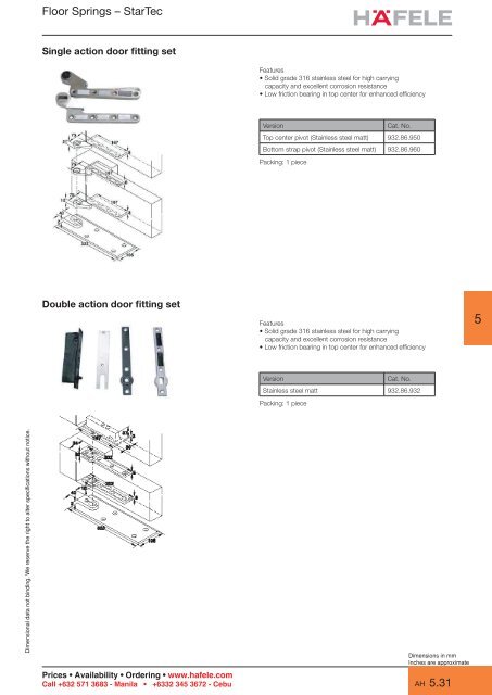 Floor Springs – StarTec