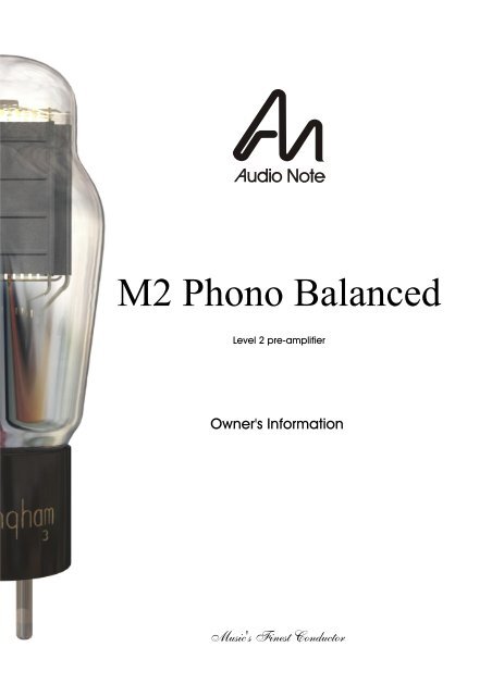 M2 Phono Balanced - Audio Note