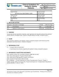 ORGAN DONOR MANAGEMENT â HOSPITAL CHECKLIST (DCD)