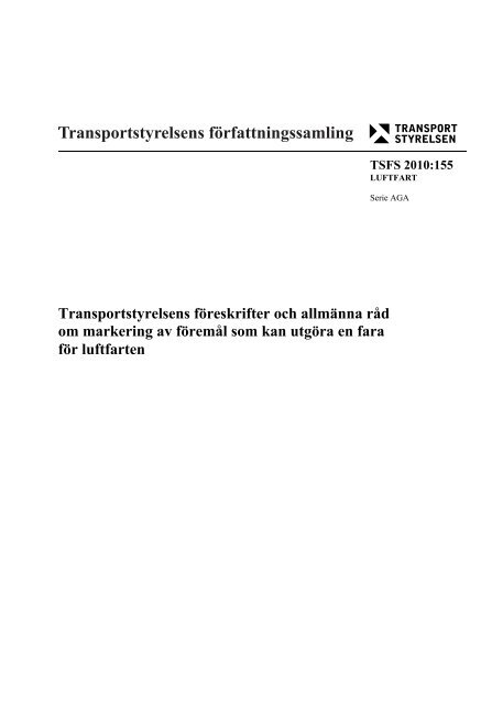 TSFS 2010:155 - Transportstyrelsen