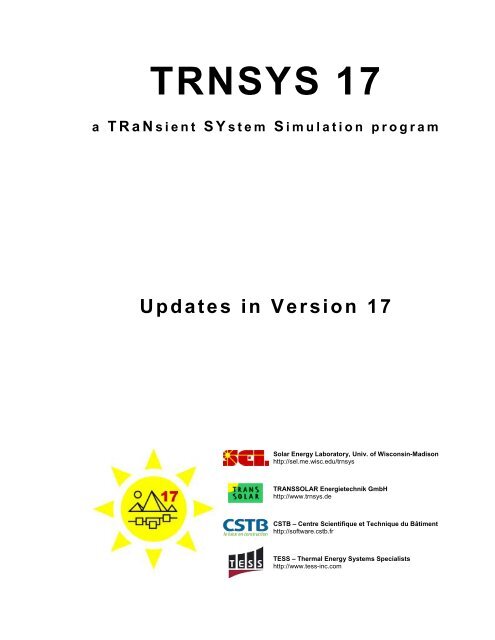 1.2. TRNSYS Simulation Studio - Transsolar