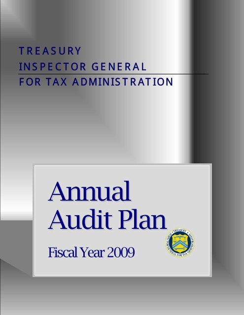 Annual Audit Plan - Department of the Treasury