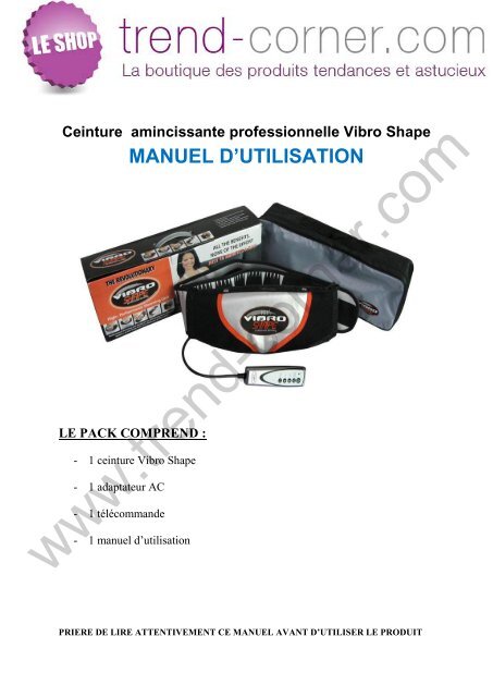 Vibro Shape professional slimming - Trend Corner