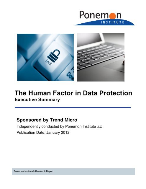 The Human Factor in Data Protection - Trend Micro