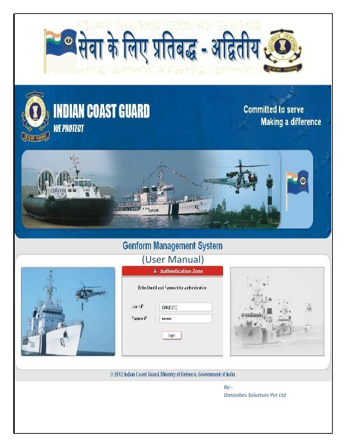 (User Manual) - Indian Coast Guard