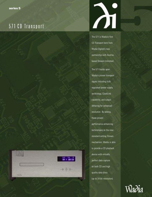 Wadia 571 Brochure