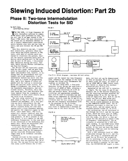 Slewing Induced Distortion: Part 2b - Walt Jung