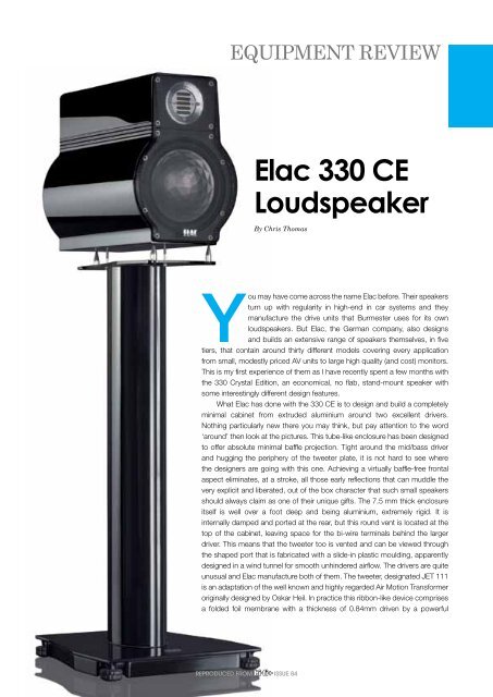 Elac 330 CE Loudspeaker