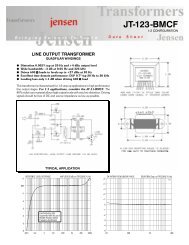 JT-16-B - Jensen Transformers