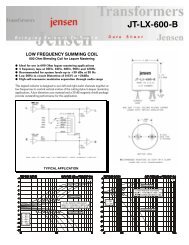 JT-DB-EPC - Jensen Transformers