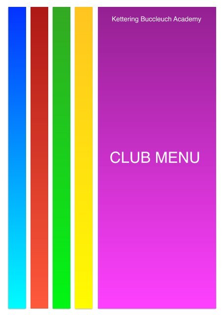 CLUB MENU