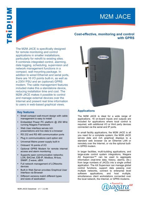 M2M JACE - Tridium