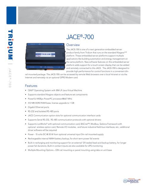 JACE®-700 - Tridium