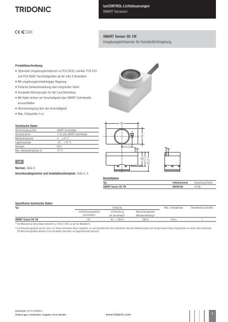 SMART Sensor 5D 19f - Tridonic