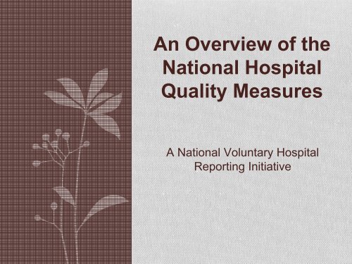 Core Measures - Trinitas Hospital