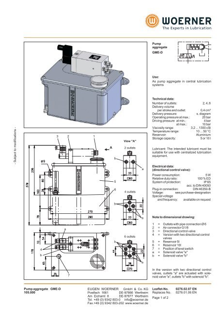 P0276 EN GME_PME Pump aggregate - TROMA-MACH sro