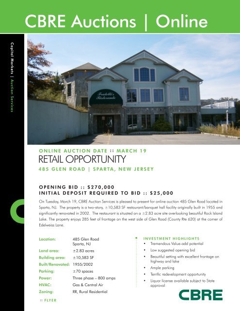 Offering Brochure - CBRE Marketplace